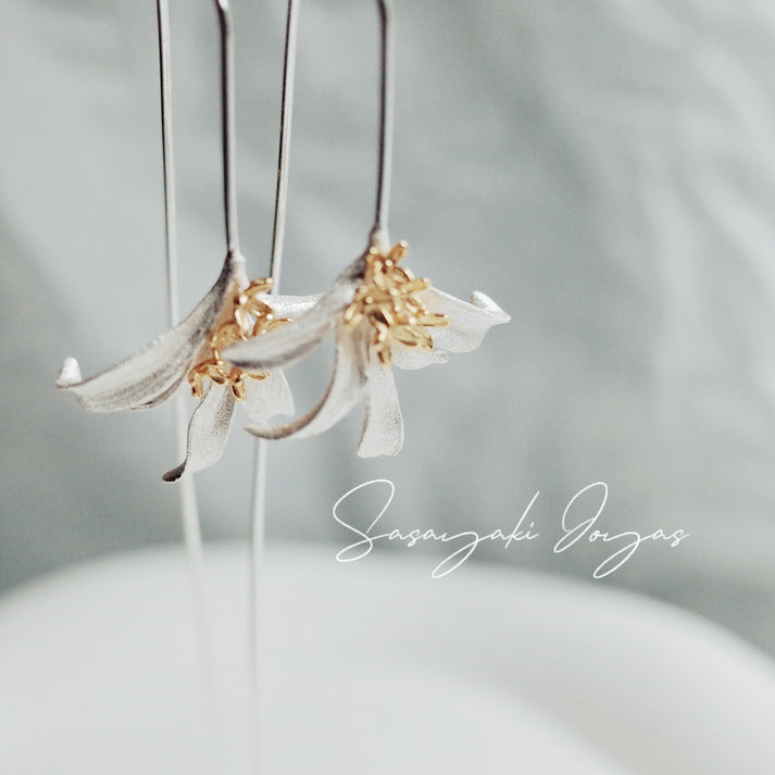 Flor plateada – sasayakijoyas